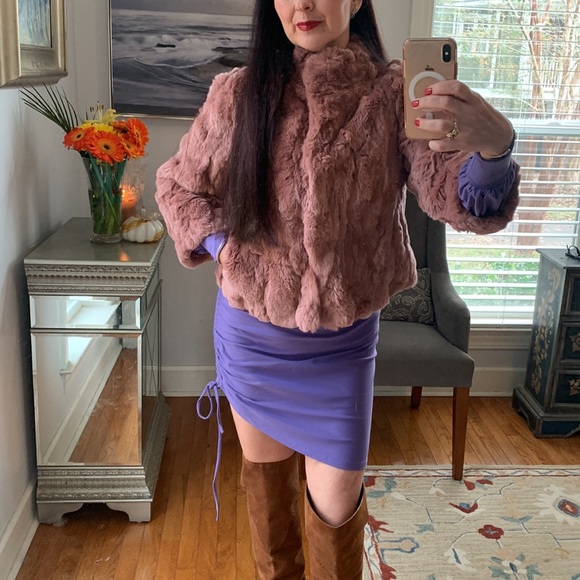 natures collection | Jackets & Coats | Genuine Rex Rabbit Fur Jacket ...